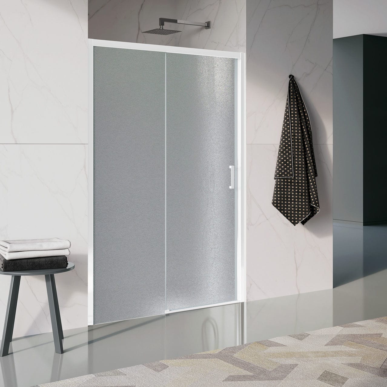 Sliding shower screen - B0780 - SAMO - fixed / rectangular / for alcoves
