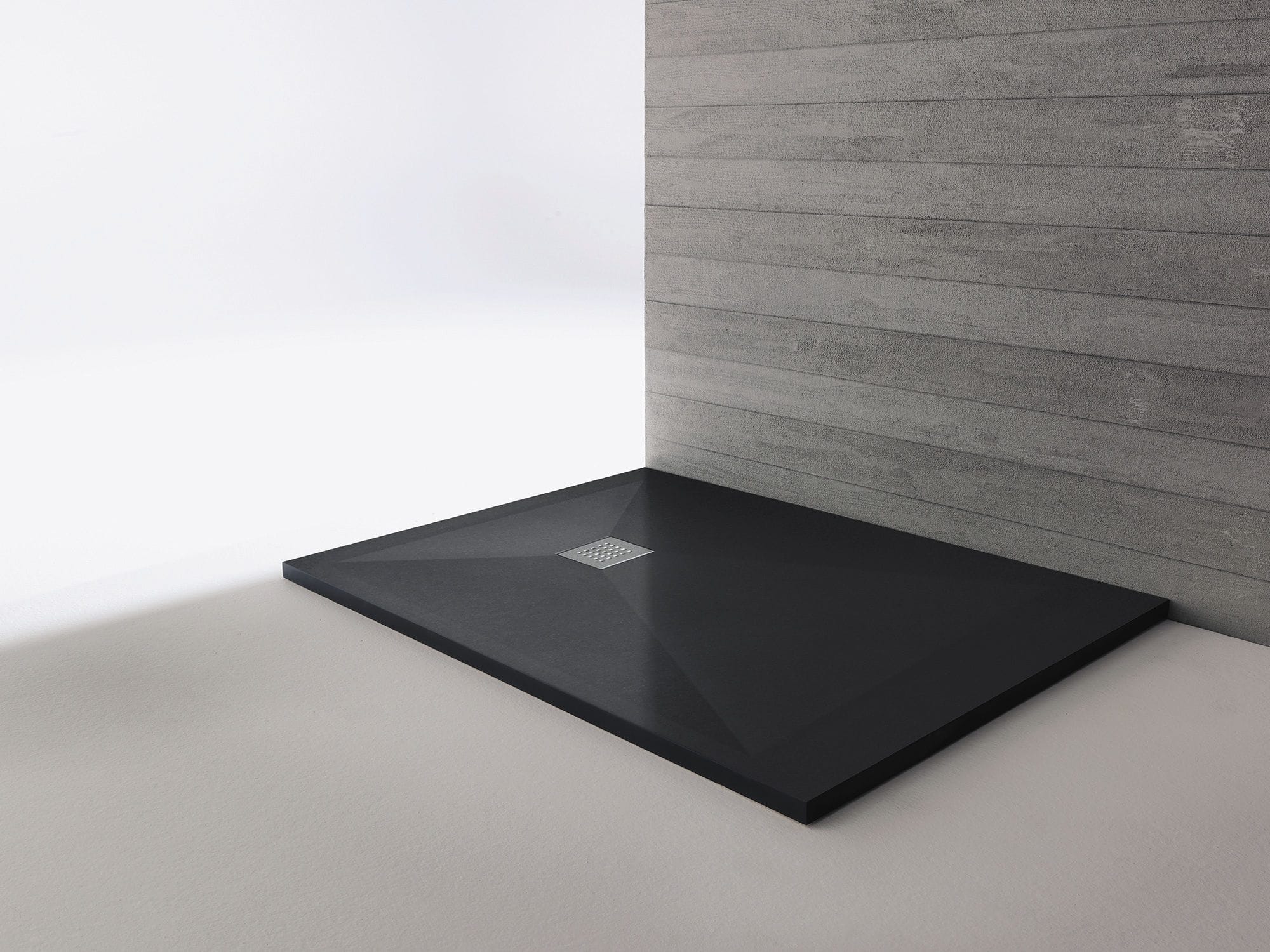 Rectangular shower base - DS3670 - SAMO - floor level / stone / custom