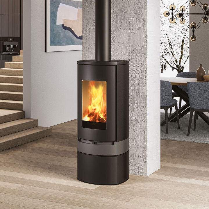 Wood heating stove - CODE EVO - EDILKAMIN - 5 kW...10 kW / free ...
