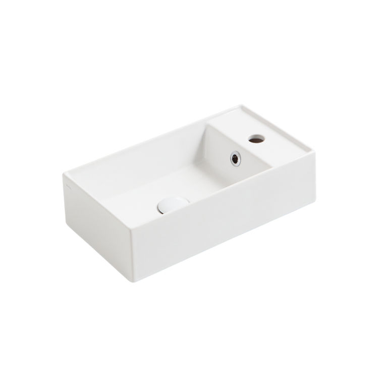 Wall-mounted hand basin - AG 50 - SIMAS ACQUA SPACE - countertop / rectangular / ceramic