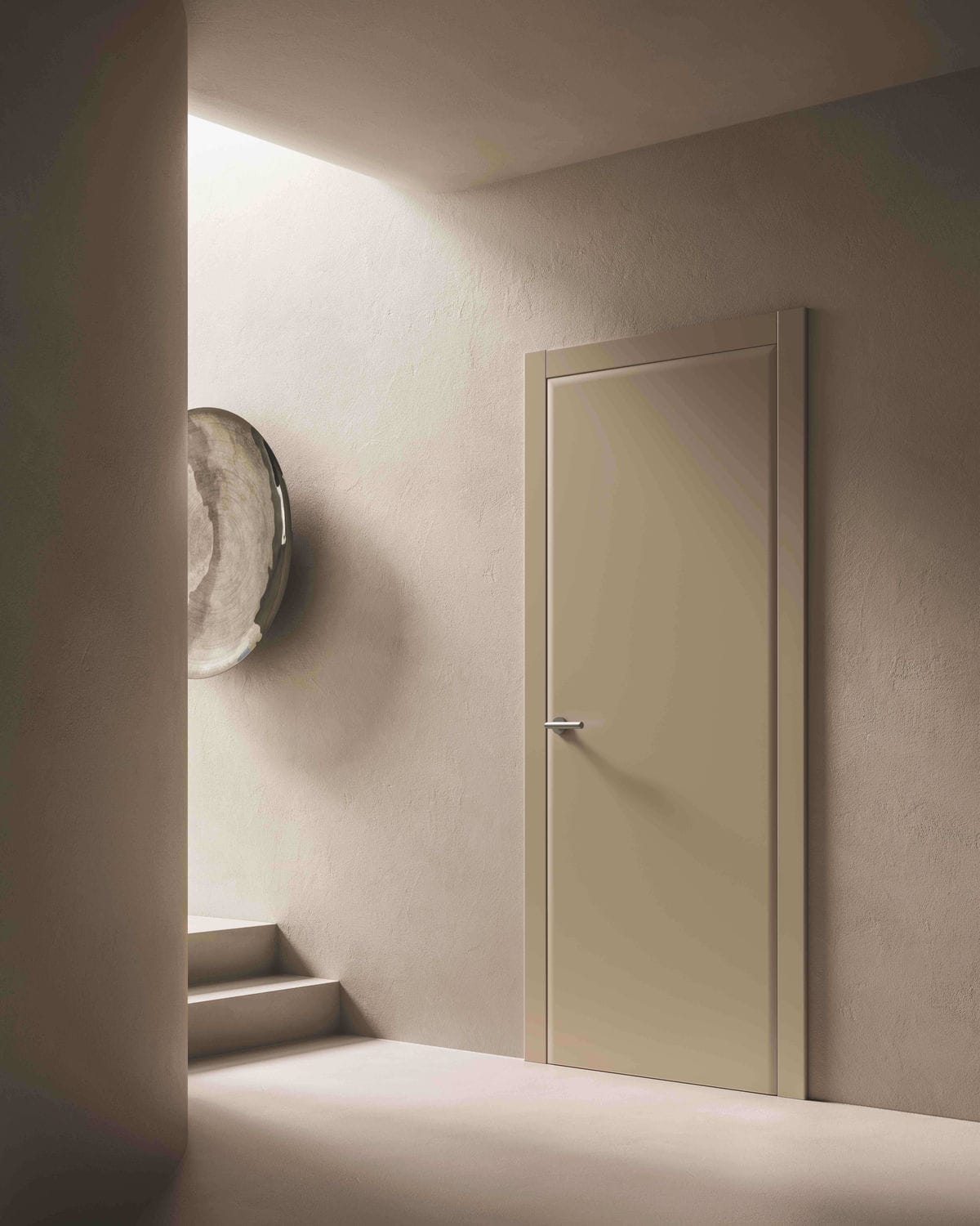 Interior door - ZERONDA - GAROFOLI - solid wood / swing / contemporary