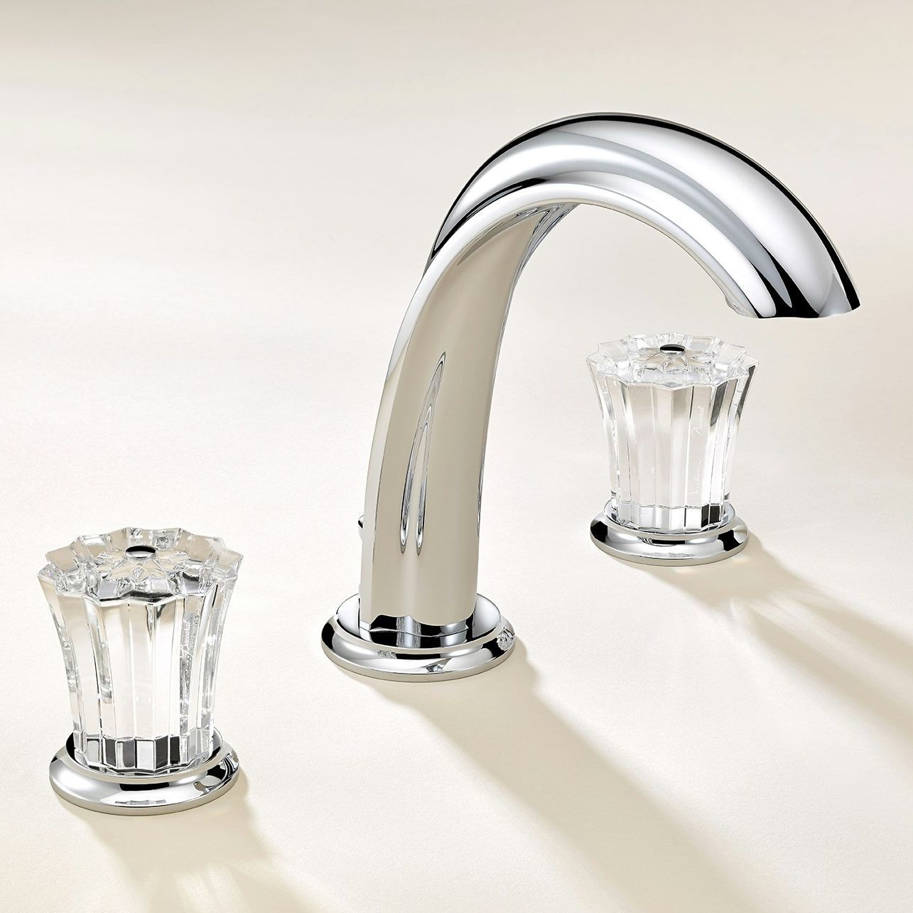 Washbasin mixer tap - RIM - THG Paris - countertop / metal / crystal