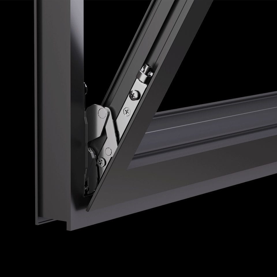 Window hinge - C.H.I.C. BOTTOM-HUNG - GIESSE - aluminum / concealed / home