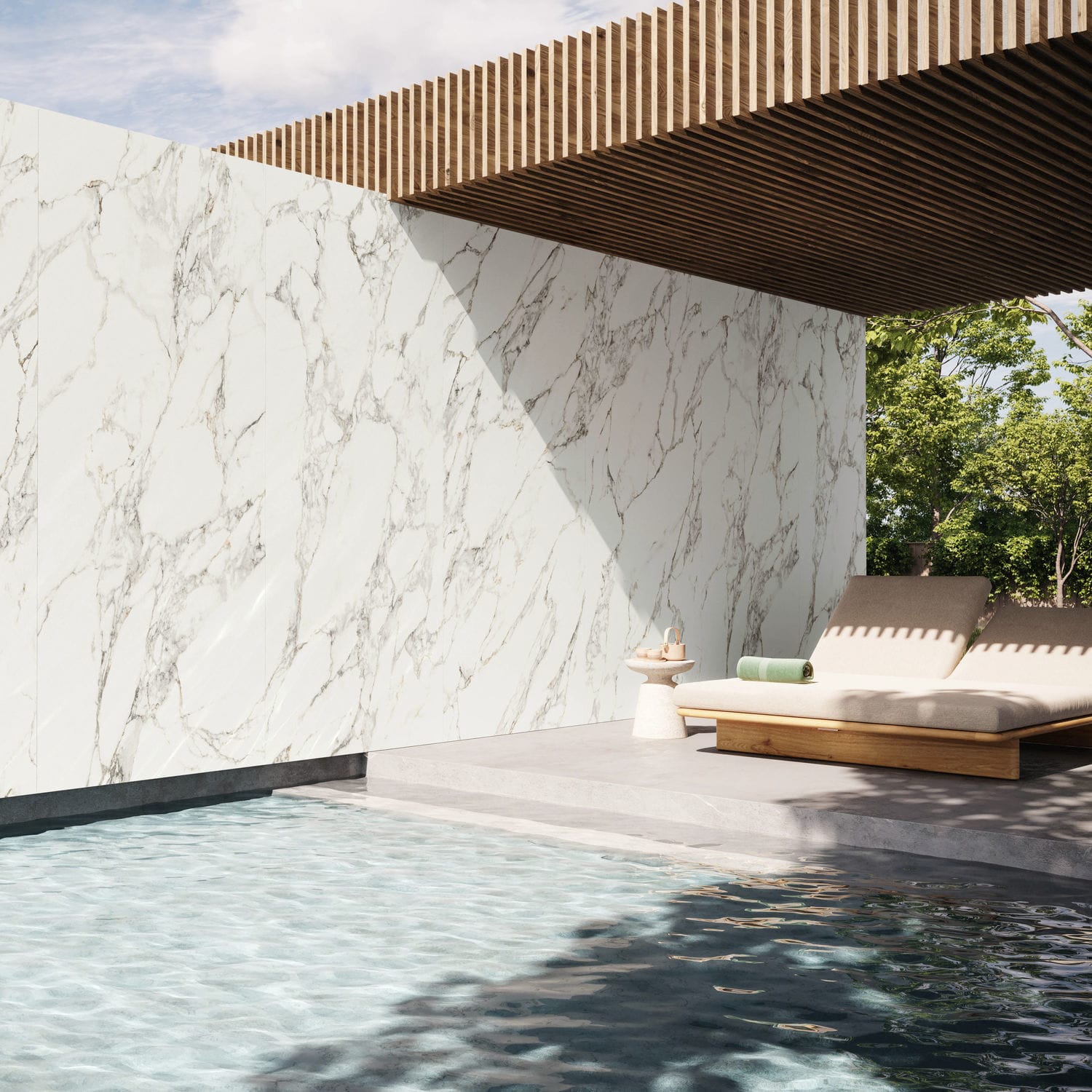 Mineral stone tile - COVERLAM CALACATA VAGLIE - GRESPANIA CERAMICA ...