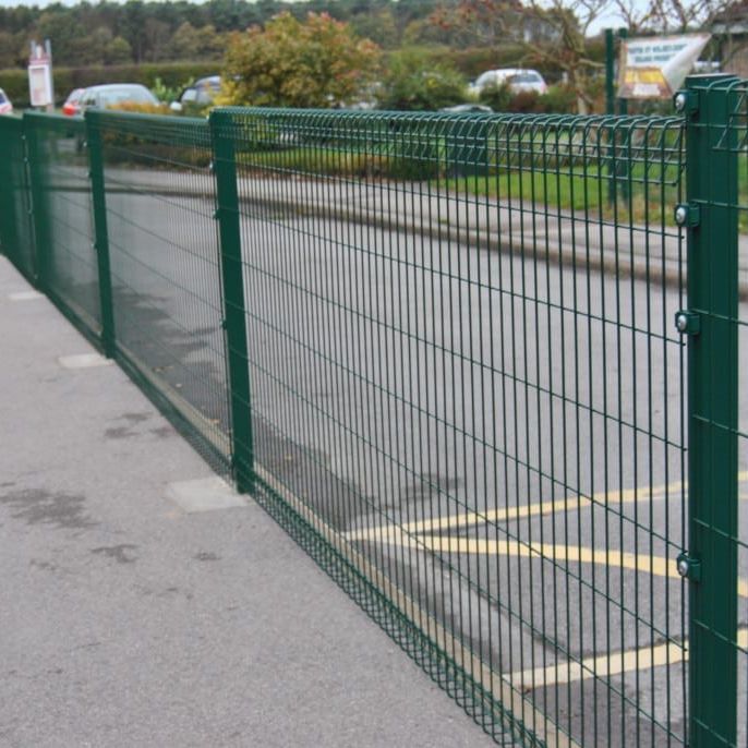 Welded mesh fencing - APOLLO ROLLED TOP - HERAS - garden / for public ...