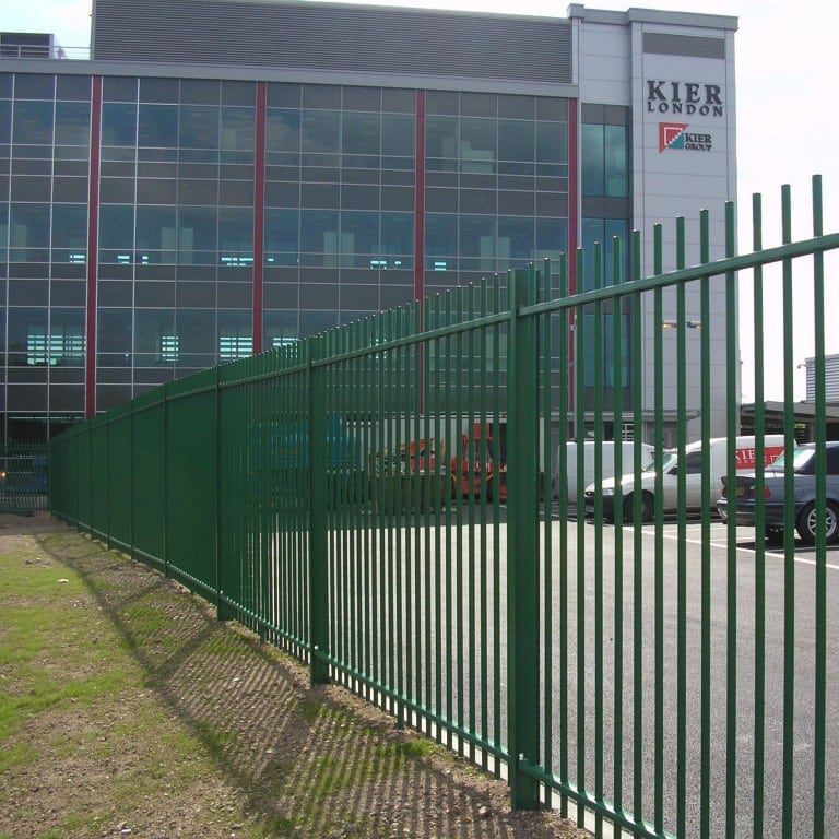 Bar fence - TR100/200 - HERAS - garden / galvanised steel / high security