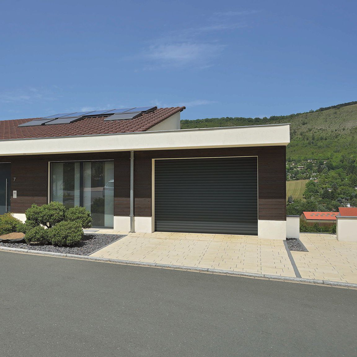 Sectional garage door - RollMatic OD - HORMANN - aluminum ...