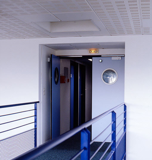 Interior door - EUROFLAM EI30 DAS : D3008 - D3009 - HUET - wooden ...