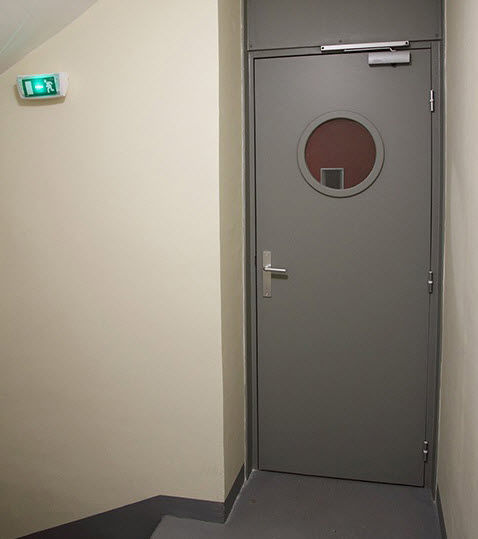 Interior door - EUROFLAM EI30 - HUET - beech / pine / steel