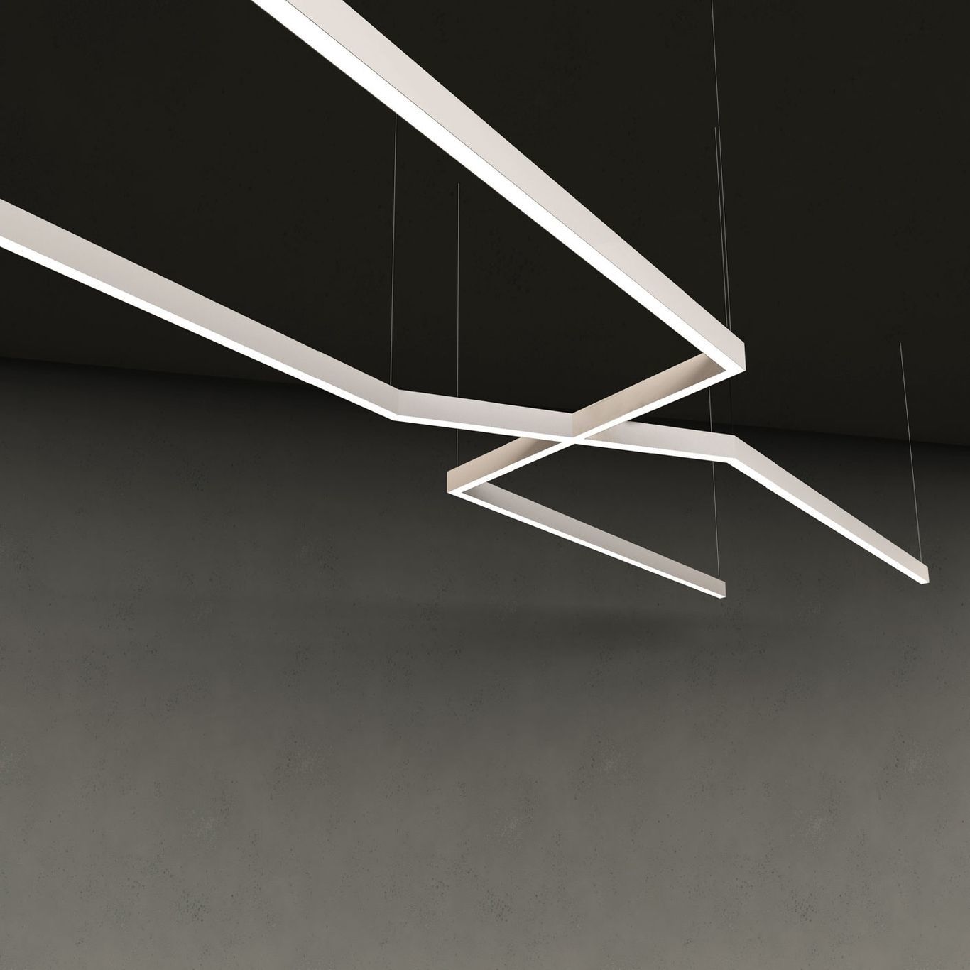 Hanging lighting profile - MISS - ING. CASTALDI ILLUMINAZIONE - ceiling ...