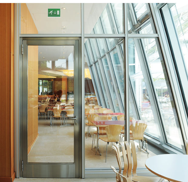 Stainless steel door profile - JANISOL 2 - JANSEN - smoke-proof / fire ...