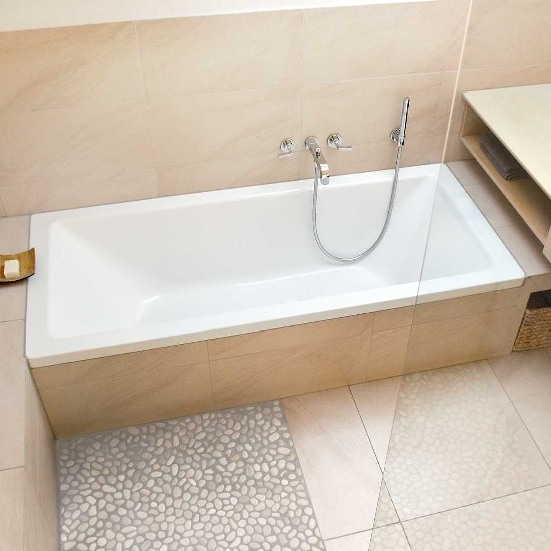 Rectangular bathtub surround - Bathboard - wedi GmbH - glass / whirlpool