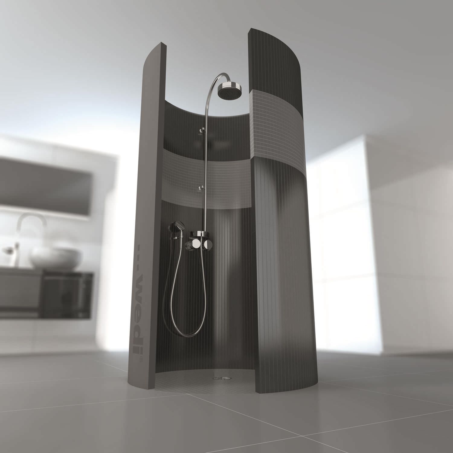 Round shower base - FUNDO TROLLO - wedi GmbH - ready-to-tile ...