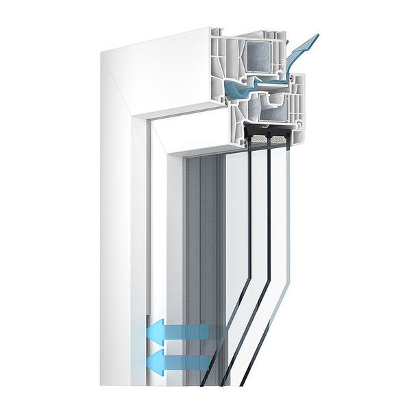 PVC window profile - 88 DOUBLE SEAL - KÖMMERLING - insulated ...