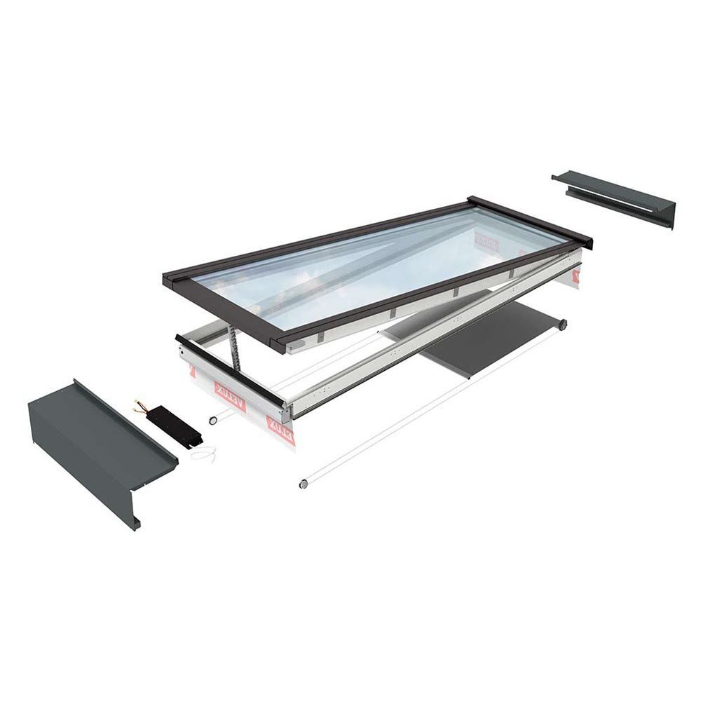 Flat roof skylight - LONGLIGHT 5-25° - VELUX - for inclined roofs ...