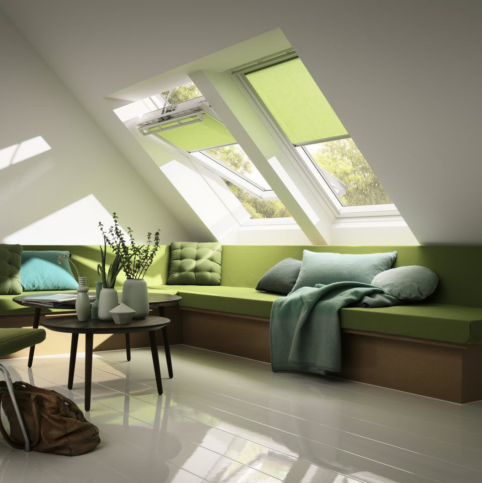 Wooden roof window - CK02 - VELUX - aluminum / pivoting with central ...