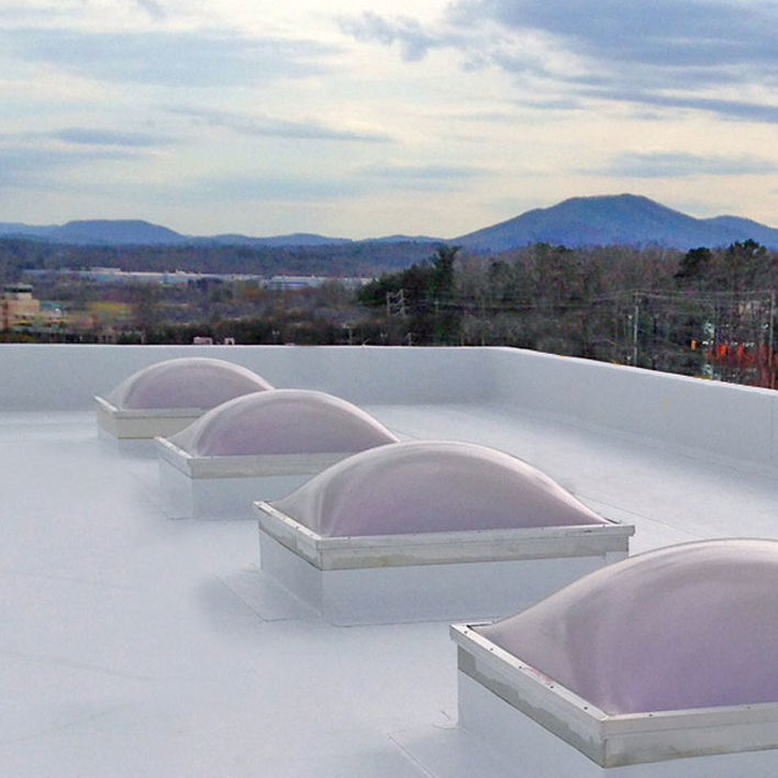Aluminum dome skylight - ECOSKY SERIES - VELUX - polycarbonate ...