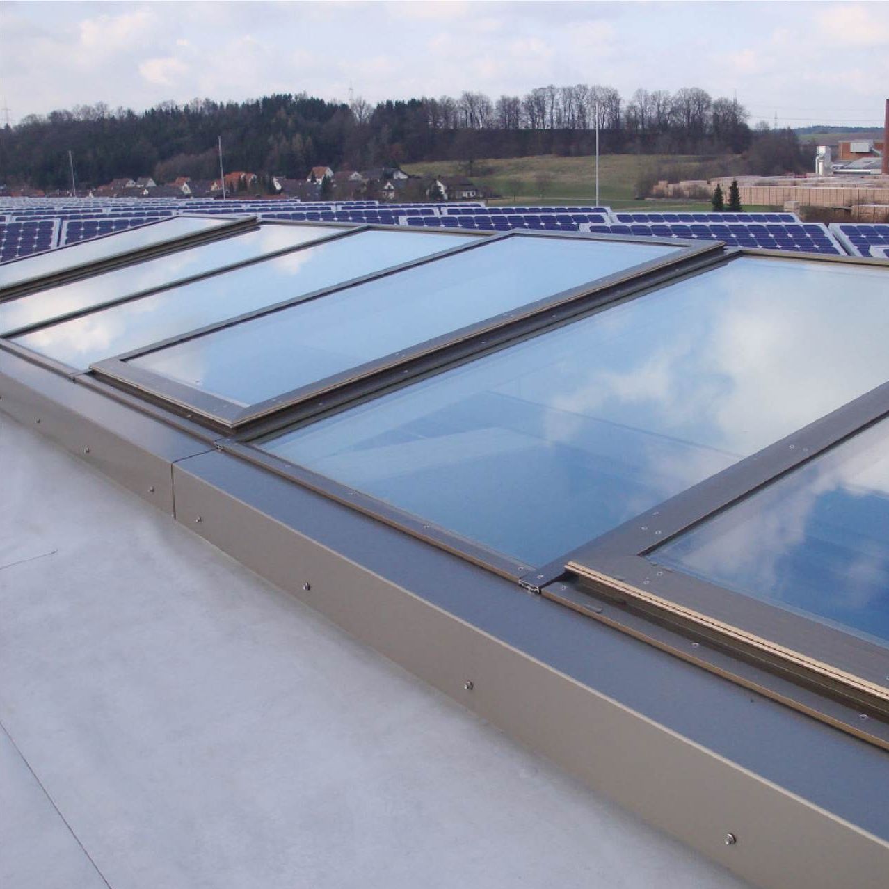 Roof skylight - WICTEC 50 - WICONA - for ventilation / waterproof ...