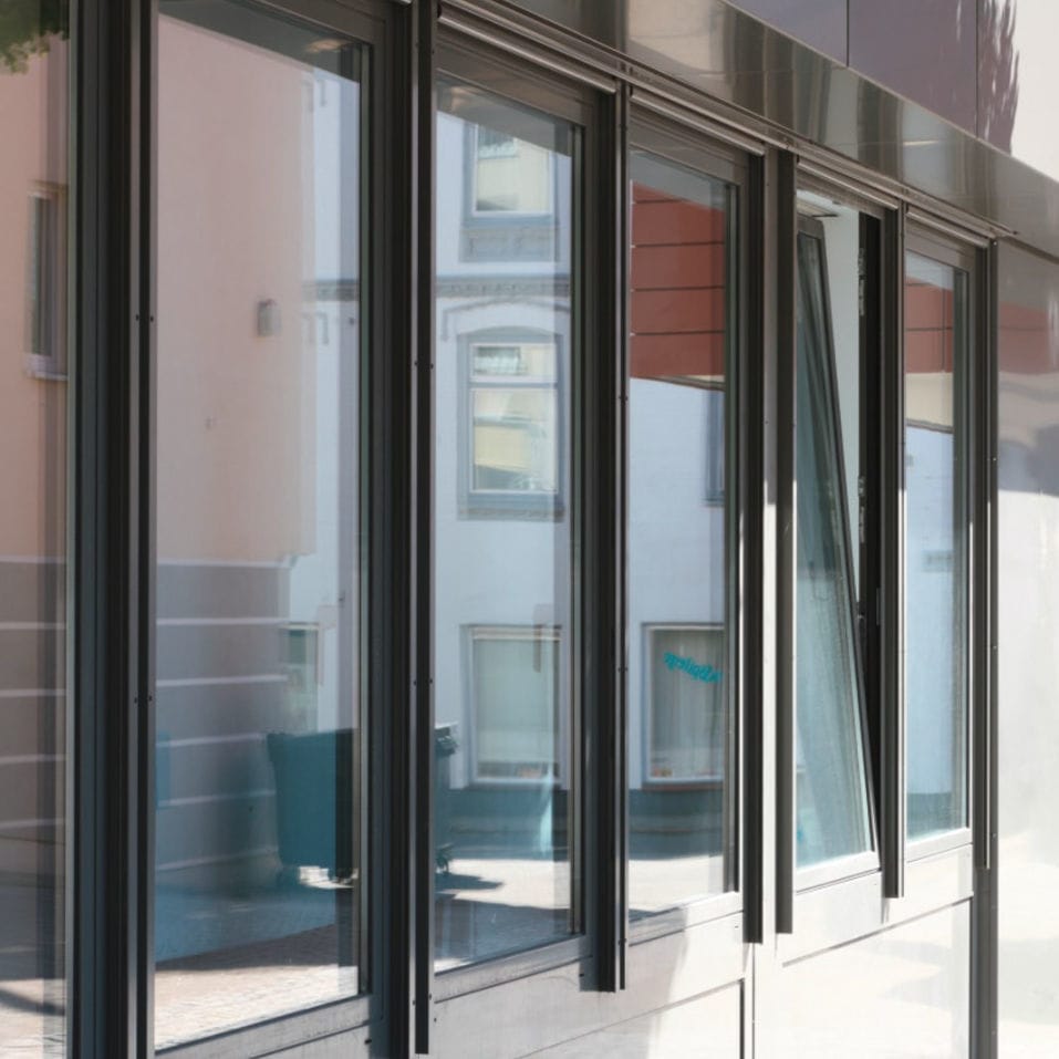 Aluminum window - WICLINE EVO 65/75 - WICONA - casement / fixed / tilt ...