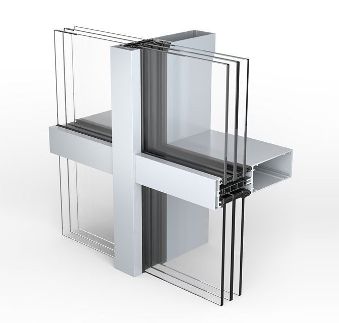 Transom-transom curtain wall - WICTEC 50 NG TT - WICONA - stick system ...