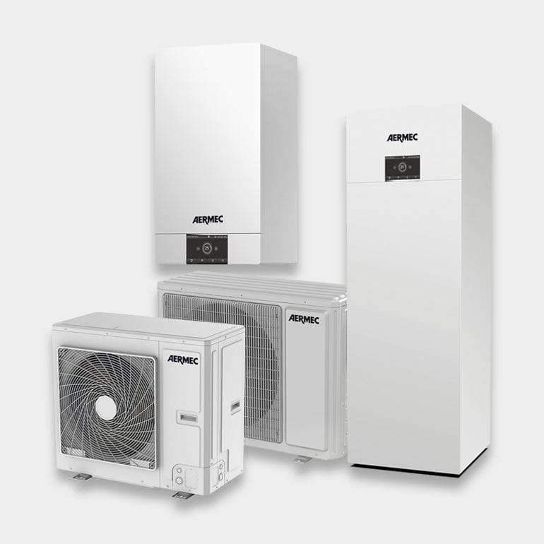 Air source heat pump - BHP - AERMEC - residential / outdoor / split