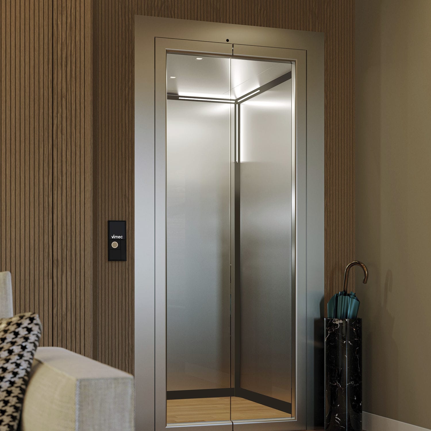 Electric elevator - AR:IA - VIMEC Srl - hydraulic / home / machine room ...