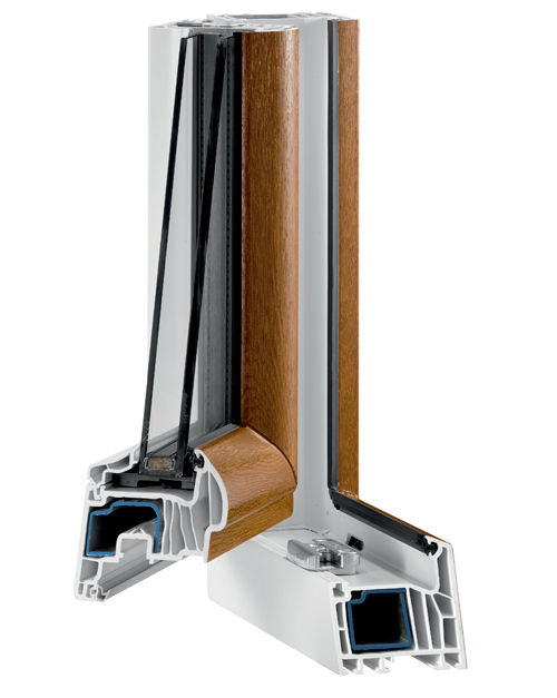 PVC window - T70 - TRYBA - casement / double-glazed / thermal break