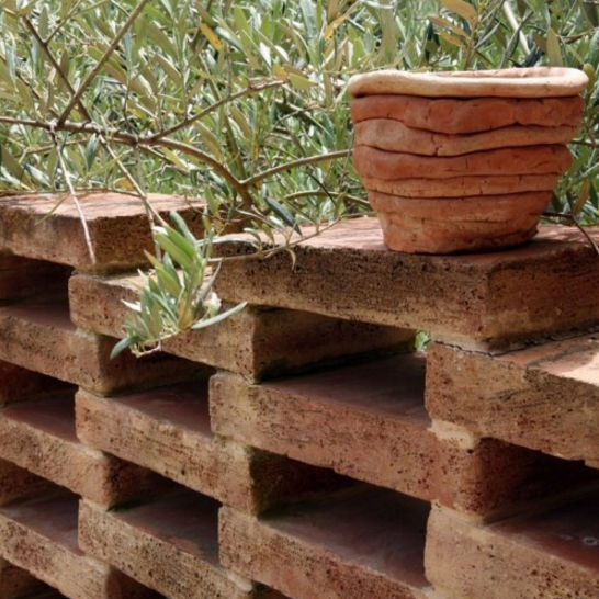 Clay cladding brick - PRE-AGED RECTANGULAR - TERRES CUITES DE RAUJOLLES ...