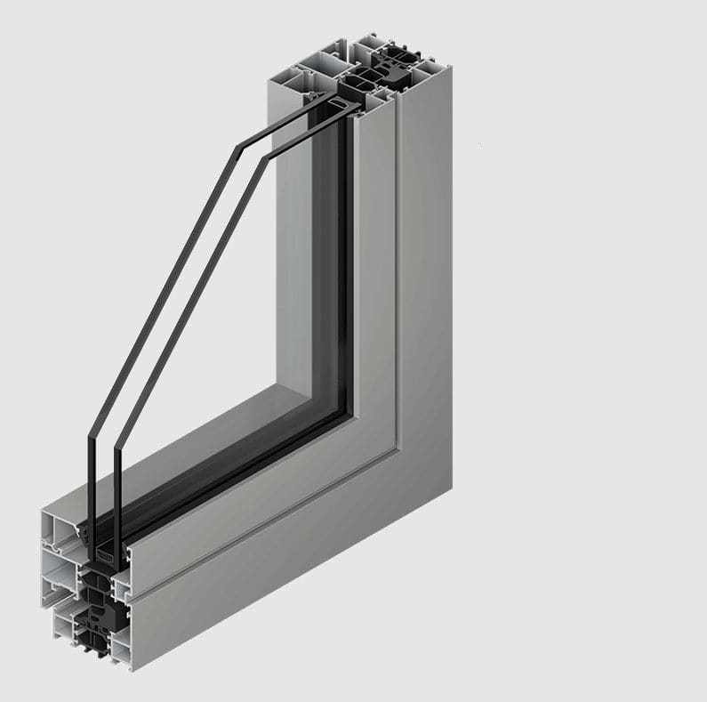 Sliding window - SOLEAL NEXT 65 VISIBLE - TECHNAL - fixed / tilt-and ...