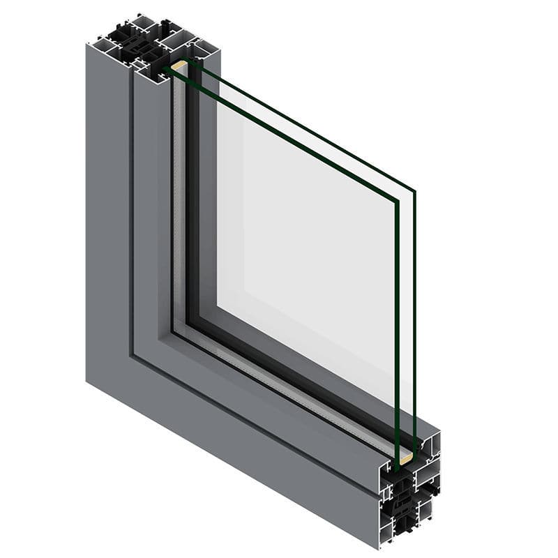 Aluminum window - SOLEAL 65 EVOLUTION VISIBLE - TECHNAL - sash / double ...