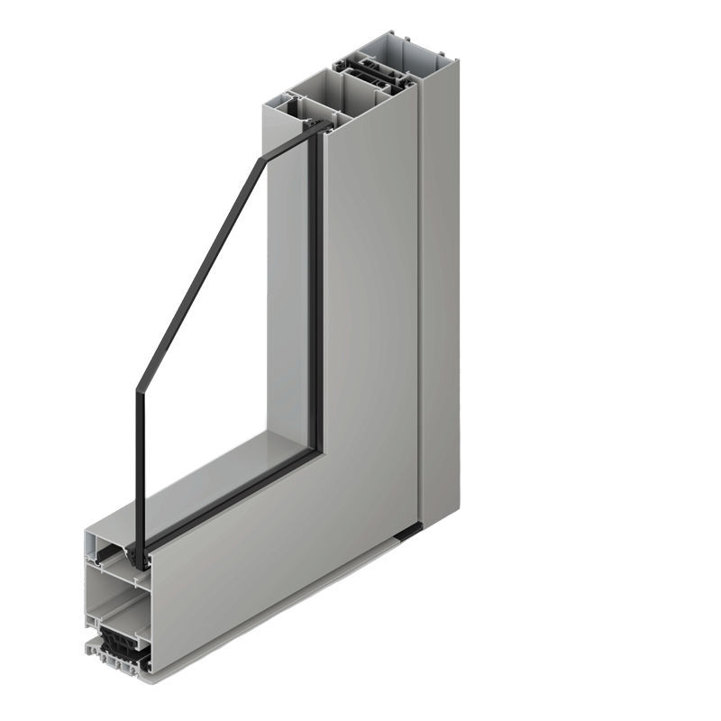 Entry door - SOLEAL NEXT 65N - TECHNAL - aluminium / swing / contemporary