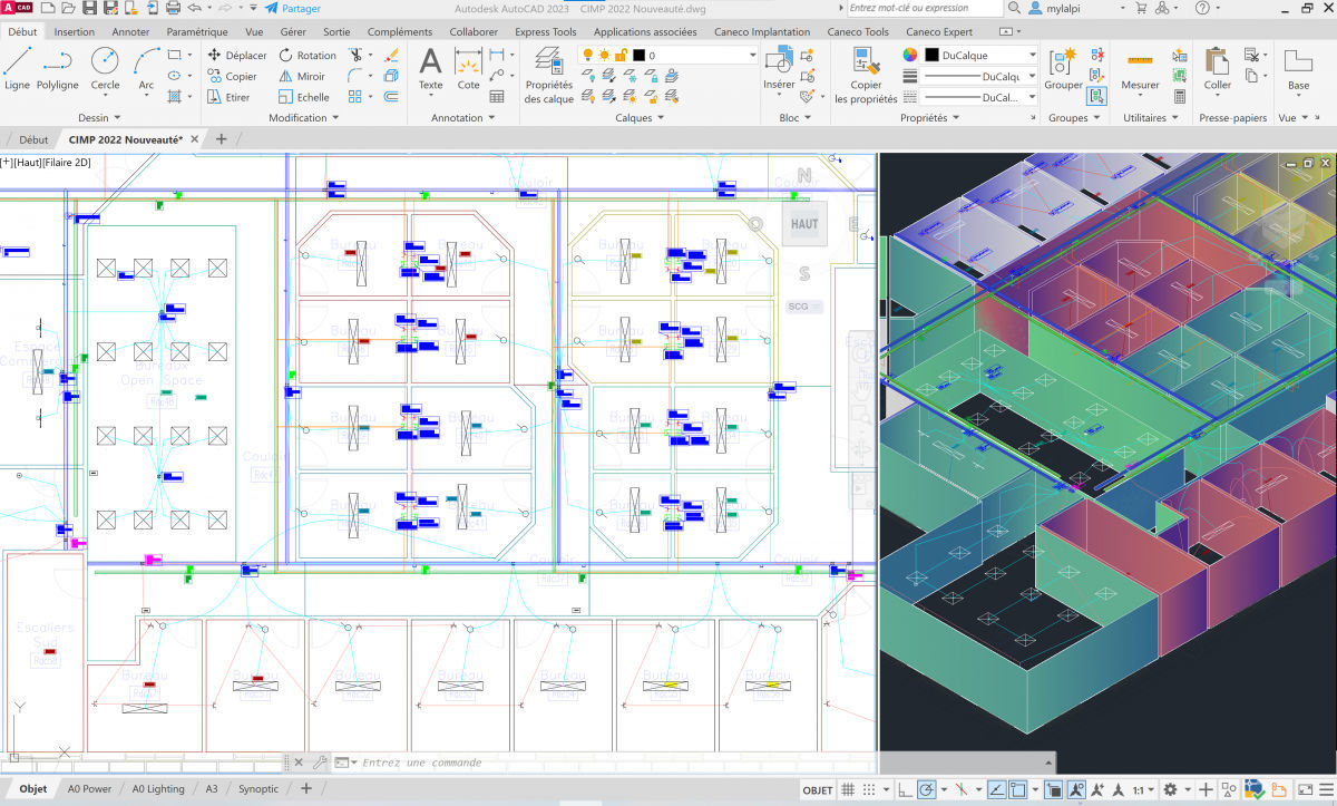 Design software - CANECO IMPLANTATION - ETAP - CAD / management / for ...