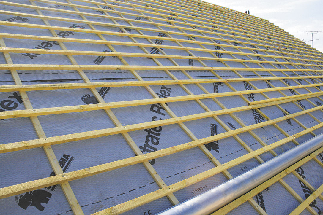 HPV roofing barrier - STRATEC® REFLEX - SOPREMA - reflective / synthetic