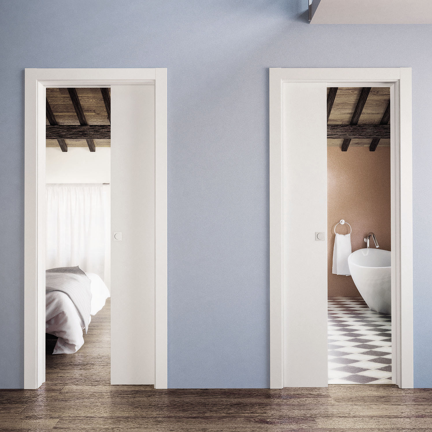 Sliding door pocket system - PRATICO - SCRIGNO