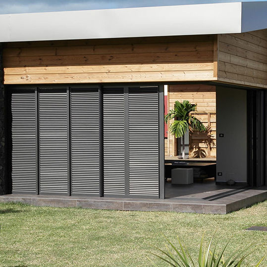 Swing shutter - 2200 - Sepalumic - sliding / aluminum / thermo-laquered