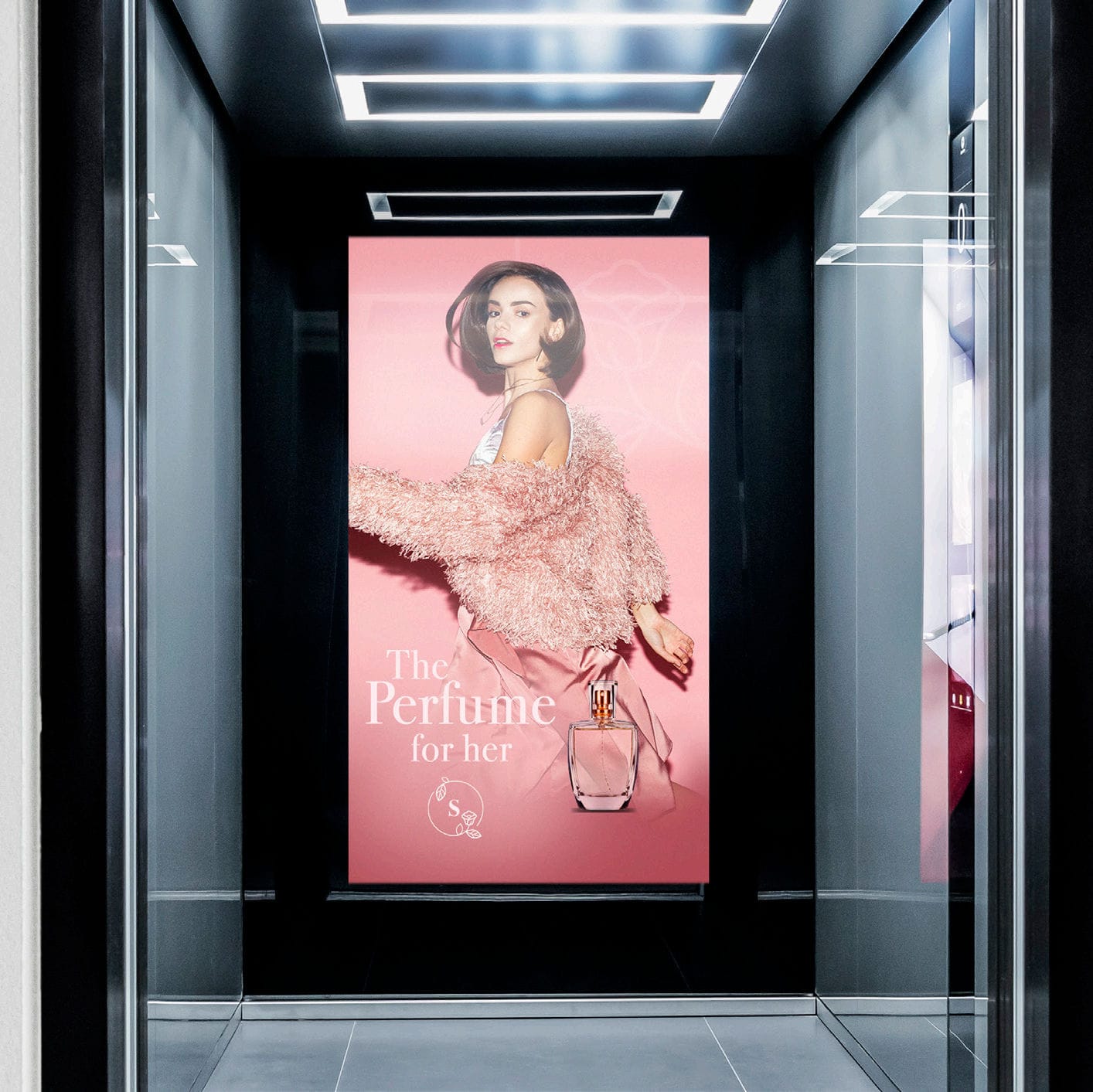 Elevator information screen - Ahead AdScreen - Schindler