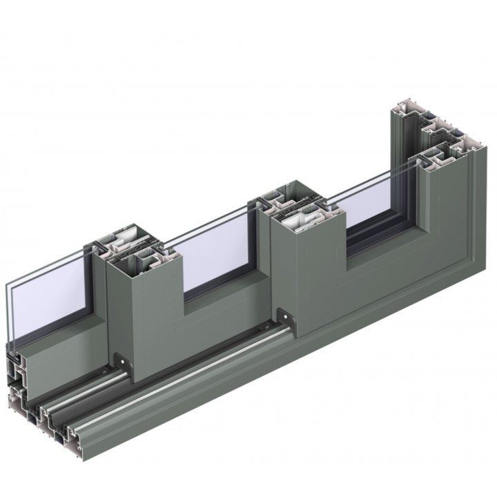 Aluminum sliding system - CP 155 (-LS) - Reynaers Aluminium - door