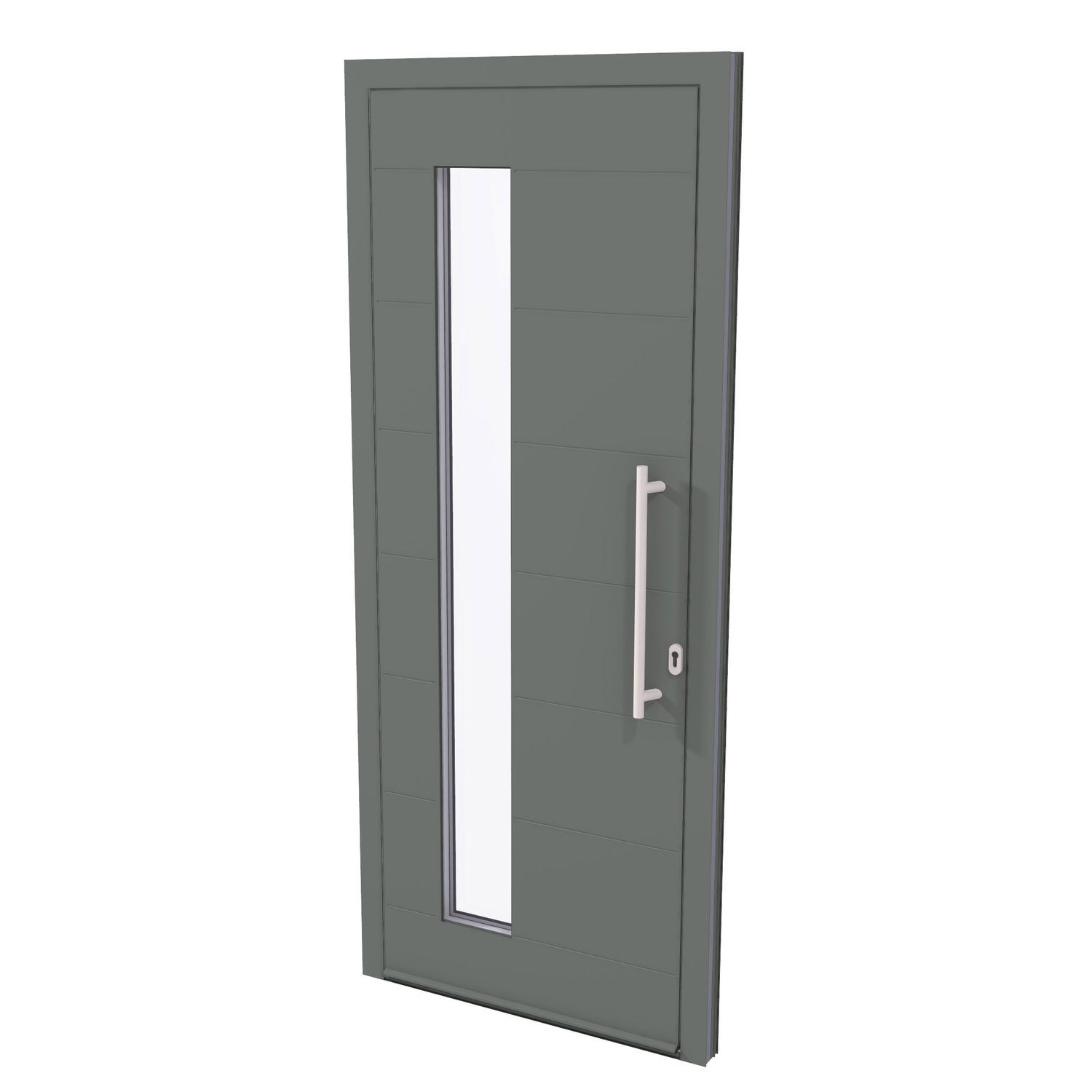 Entry door - MASTERLINE 8 - Reynaers Aluminium - aluminum / swing / glazed