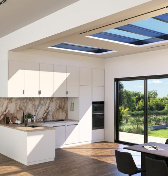 Flat roof skylight - MASTERLIGHT - Reynaers Aluminium - roof / double ...