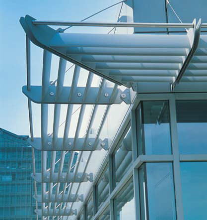 Aluminum solar shading - BS 30 - Reynaers Aluminium - for facade ...