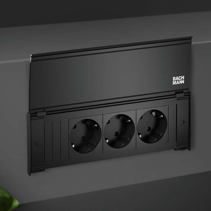 Power socket - KAPSA - BACHMANN - USB / multiple / wall-mounted