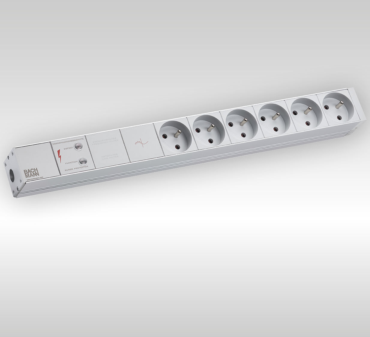 Power socket - 1U - BACHMANN - data / multiple / countertop