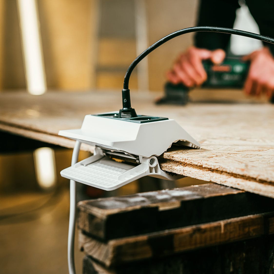 Power socket - PEGGY - BACHMANN - triple / countertop / movable