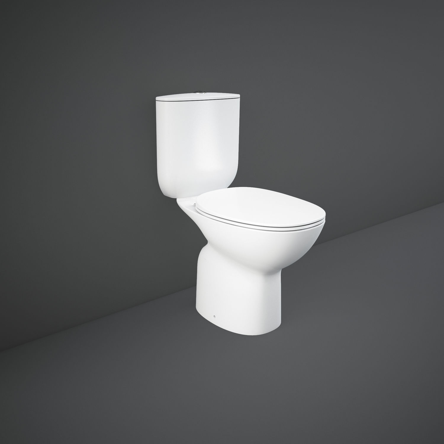 Close coupled toilet - Rak-Morning - RAK Ceramics - ceramic / rimless ...