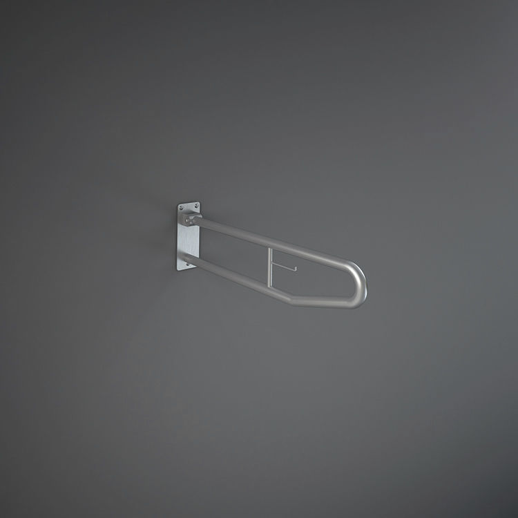 Stainless steel grab bar - RAK-SILVER - RAK Ceramics - wall-mounted ...