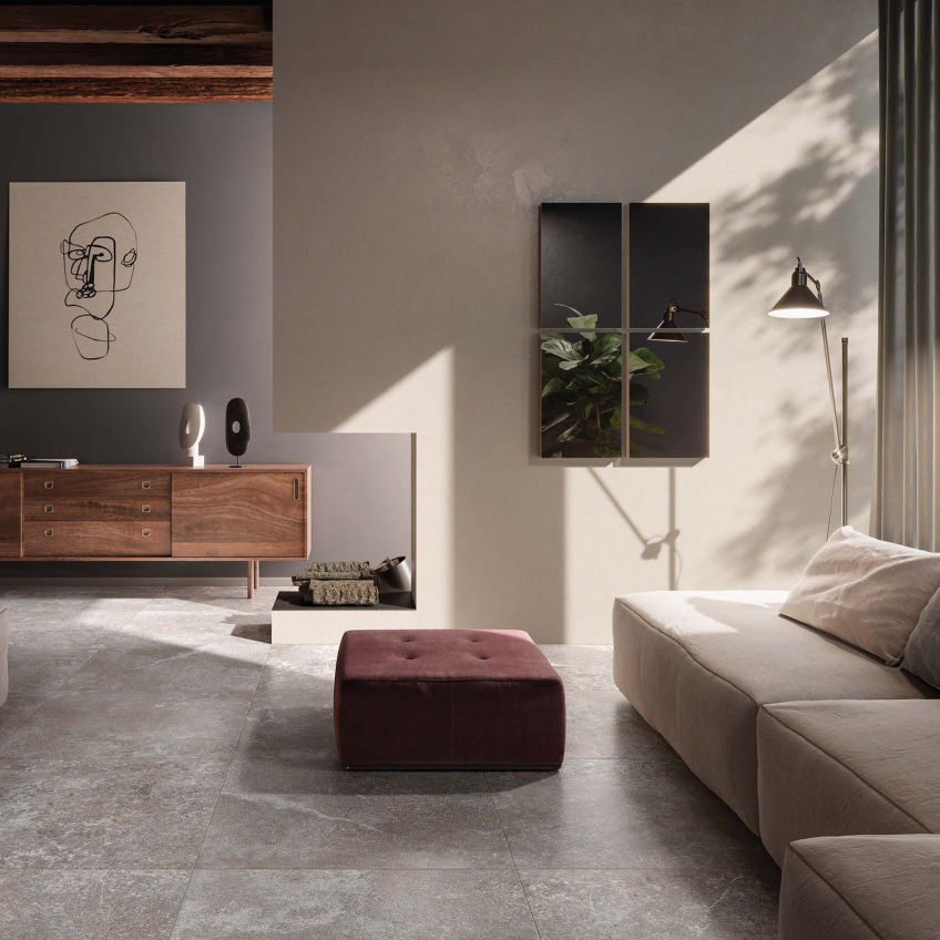Porcelain tile - VALLEY STONE - RAK Ceramics - matte / indoor / living room