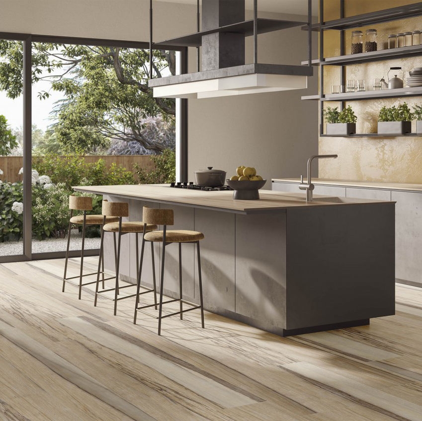 Porcelain stoneware tile - BAILLIE WOOD - RAK Ceramics - natural finish ...