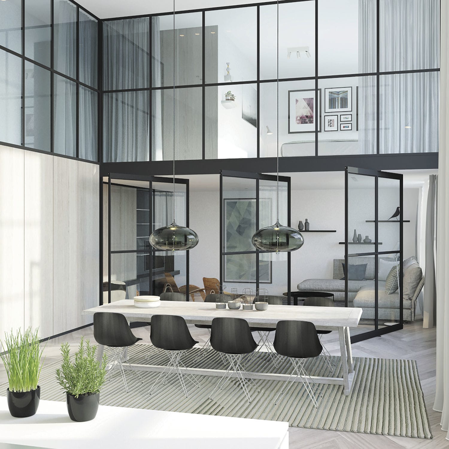 Standard glass panel - FACTORY® - PROFILS SYTEMES - acoustic / safety ...