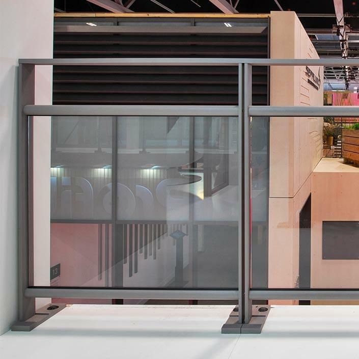 Protective barrier - LHASSA® - PROFILS SYTEMES - fixed / metal / glass Protective barrier - LHASSA® - PROFILS SYTEMES - fixed / metal / glass