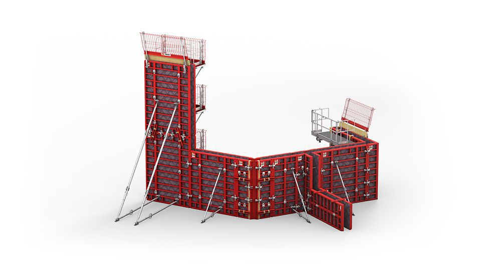 Frame formwork - MAXIMO - PERI S.A.S. - modular / metal / wall